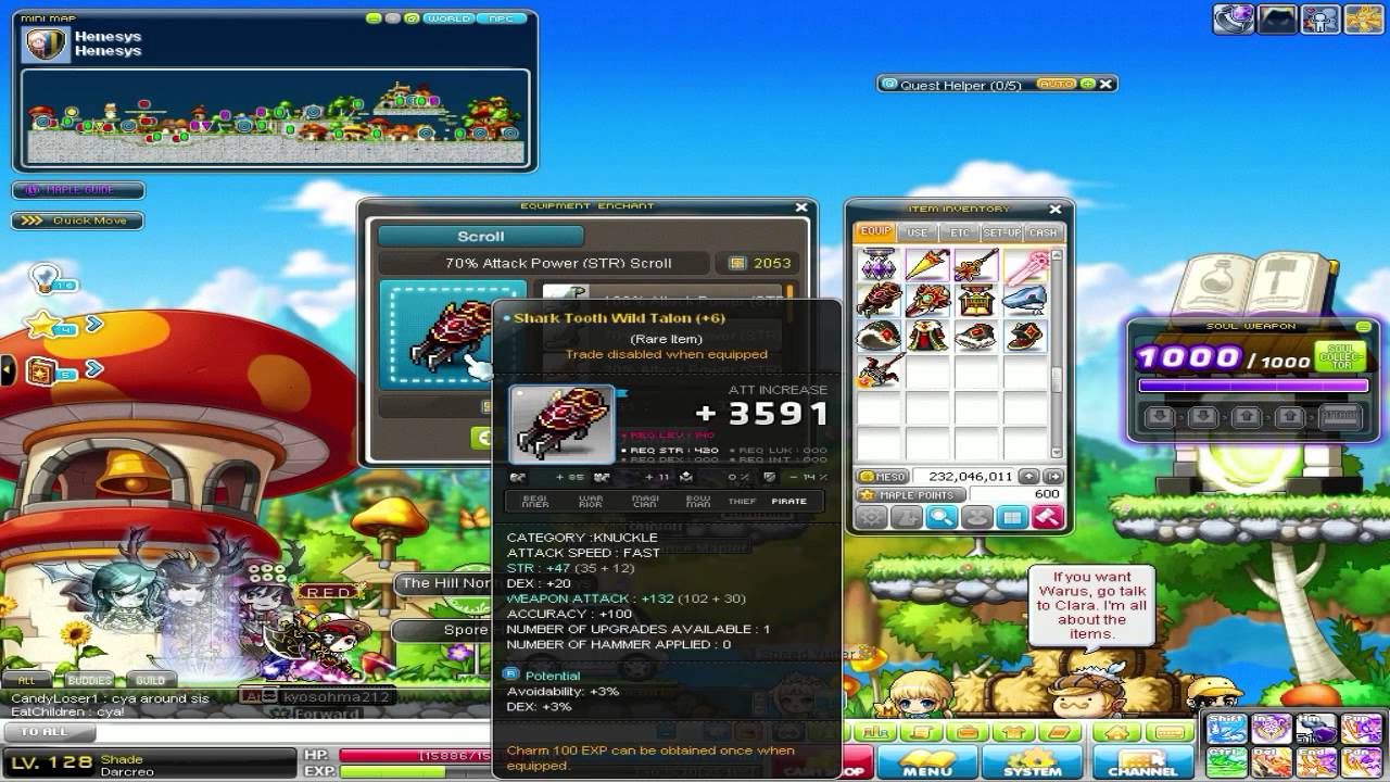 Maplestory Scrolling - Shark Tooth Wild Talon - YouTube