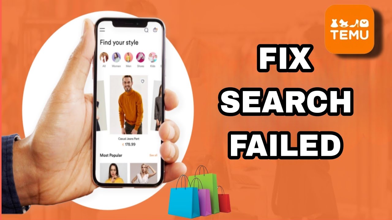 How To Fix And Solve Temu App Search Failed | Final Solution - YouTube