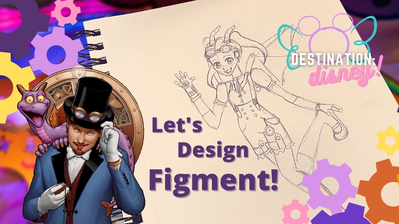 Let’s Draw Figment and Dreamfinder Custom Dolls – Destination: Disney ...