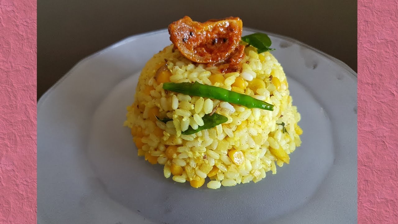 Banana Stem Dal Rice (Vazhapindi Parrippu Choru)വാഴപിണ്ടി പരിപ്പ് ചോറ് ...