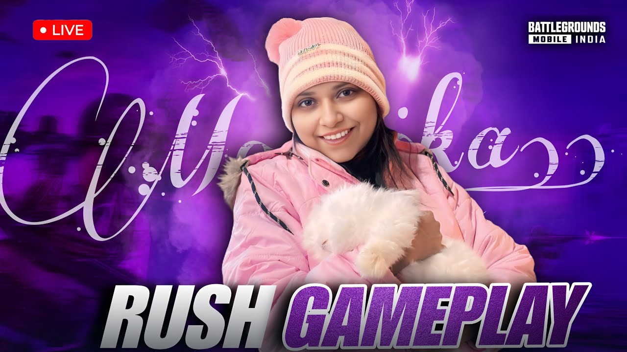 FACECAM LIVE | BGMI RUSH GAMEPLAY | TELUGU GIRL GAMER #live #bgmi # ...