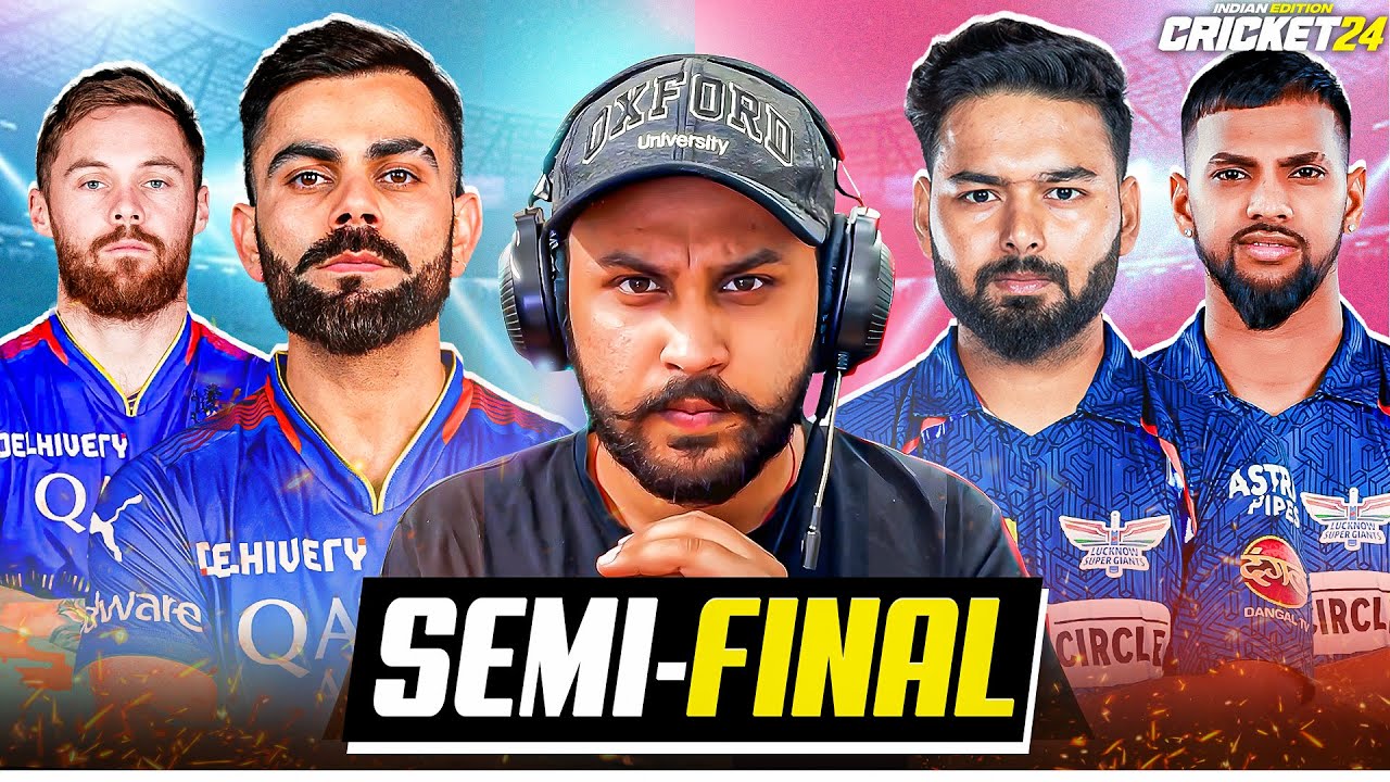 VIRAT KOHLI CENTURY 🔥SEMI-FINAL IPL 2025 🏆 RCB vs LSG - Cricket 24 ...