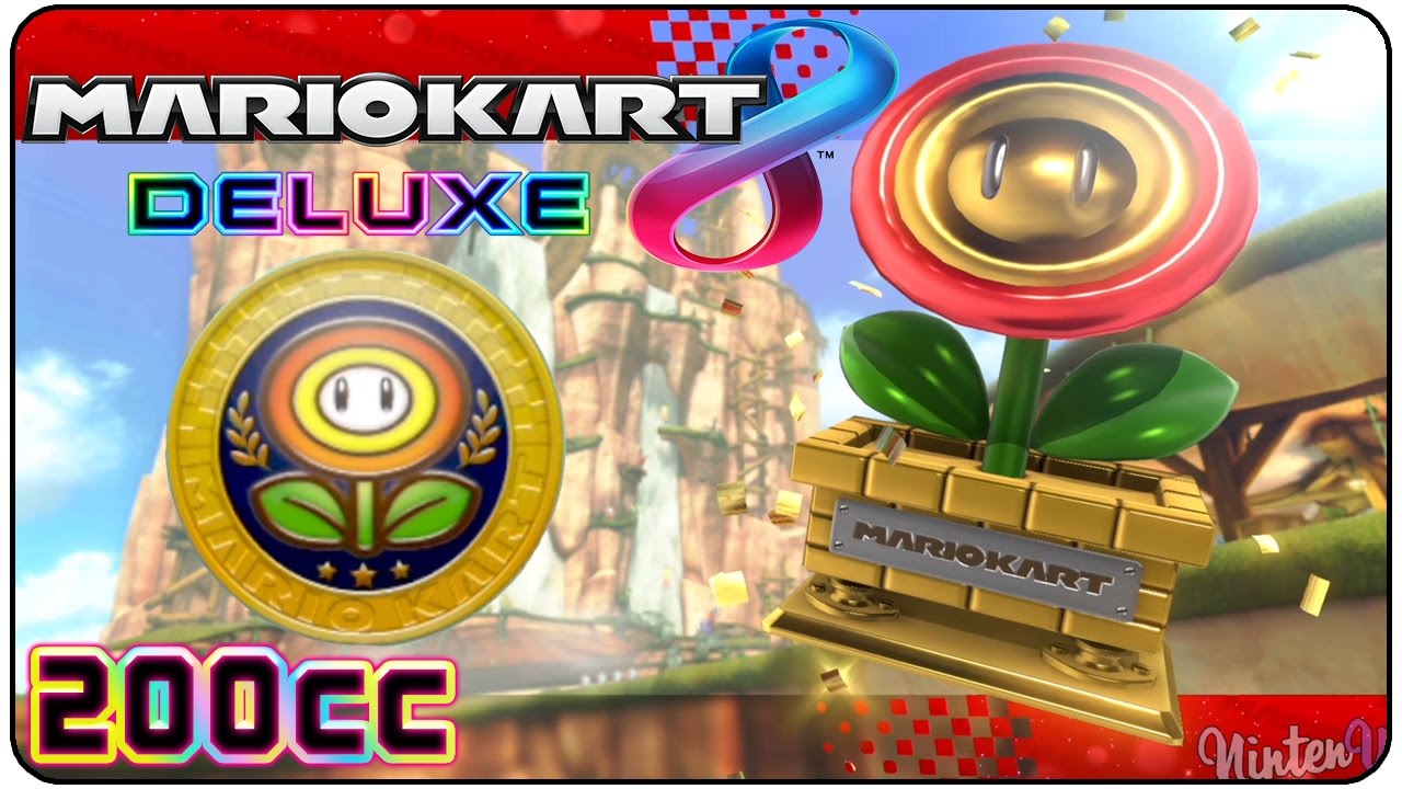 Mario Kart 8 Deluxe - Flower Cup 200cc 3 Stars - YouTube