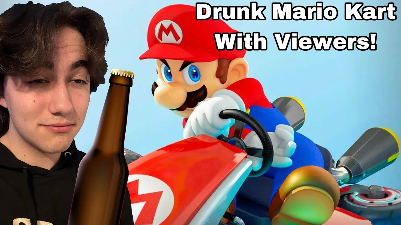 Drunk Driving Mario Kart With Viewers LIVE!!! (Open Lobby) 10K Special ...
