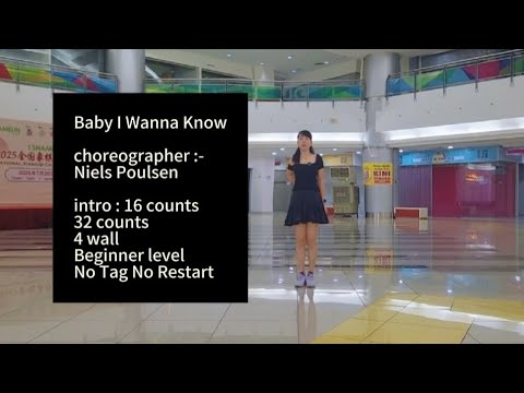 Baby I Wanna Know line dance (Tutorial) 10/7/25 - YouTube