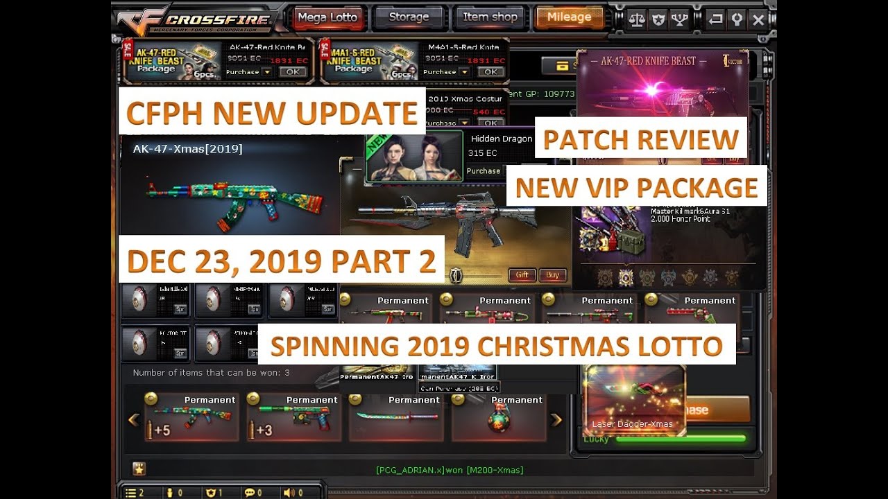 CrossFire Philippines 2019: New Patch Update December 23, 2019 Spinning ...