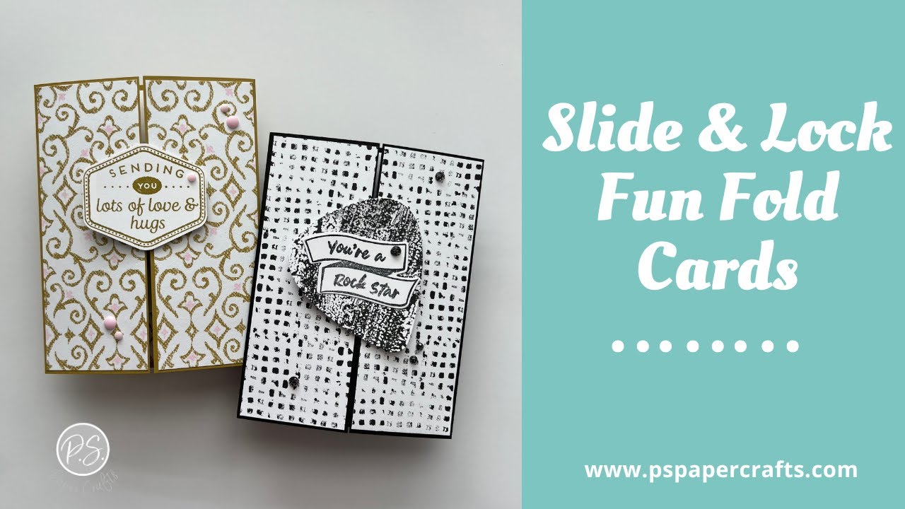 Easy Slide & Lock Fun Fold Cards - YouTube