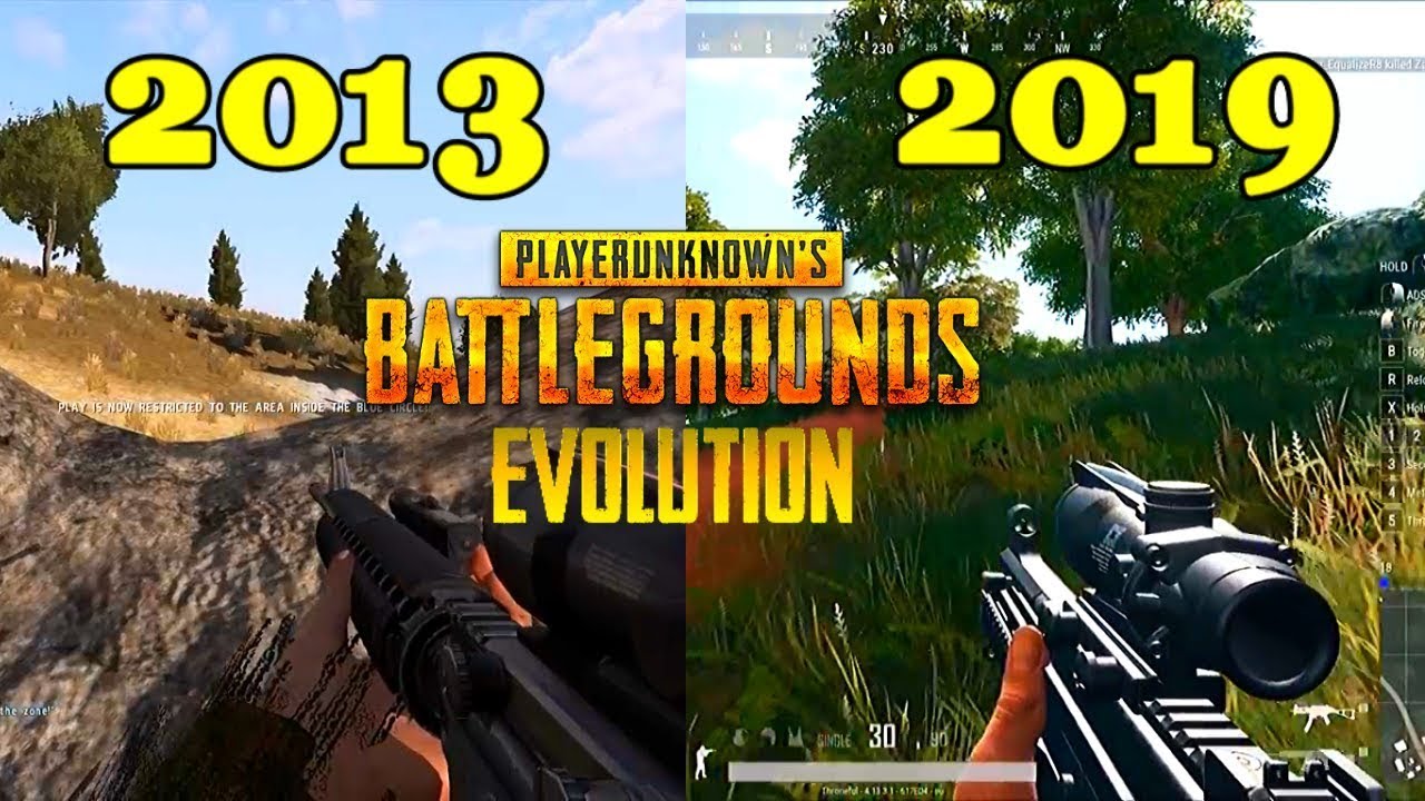 Evolution of PUBG PlayerUnknowns Battlegrounds 2013 to 2019 - YouTube
