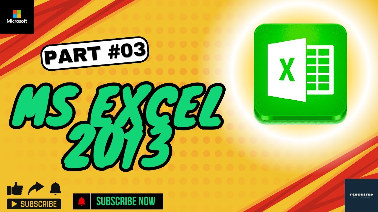 Excel Basics Understanding Cells Rows And Columns In Ms Excel 2013 9991