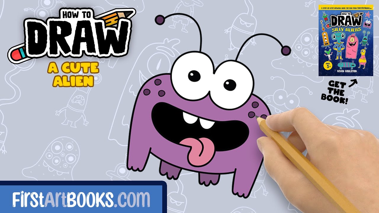 How To Draw A Cute Alien 👾 Step-by-Step Drawing Tutorial ...
