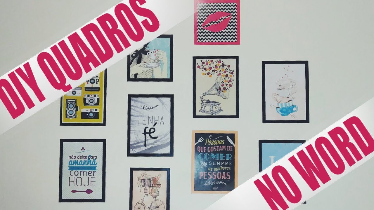 DIY quadro de decoração no Word - YouTube
