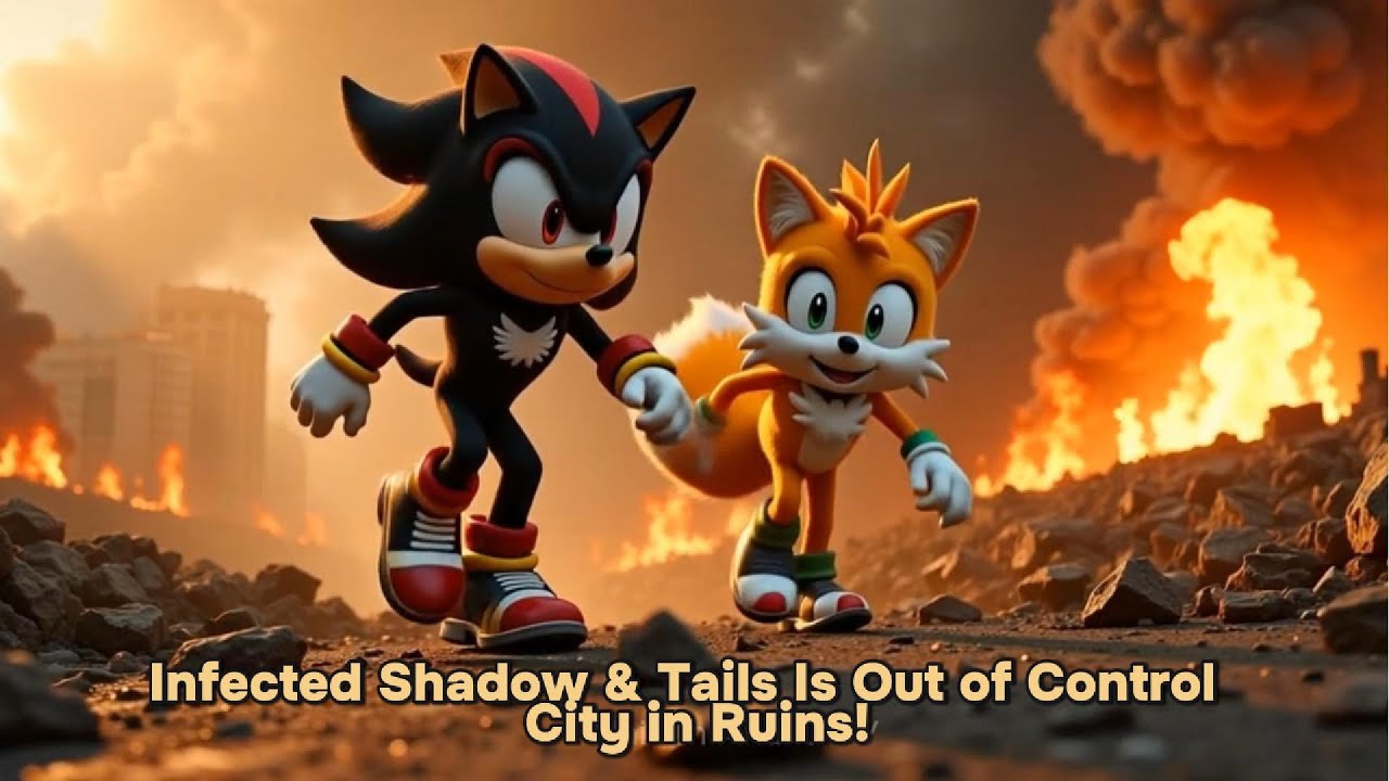 Infected Shadow & Tails Is Out of Control City in Ruins! Sonic the ...