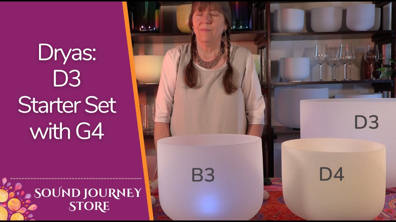 Dryas: Starter set of Crystal Sound Bowls on D3 - YouTube