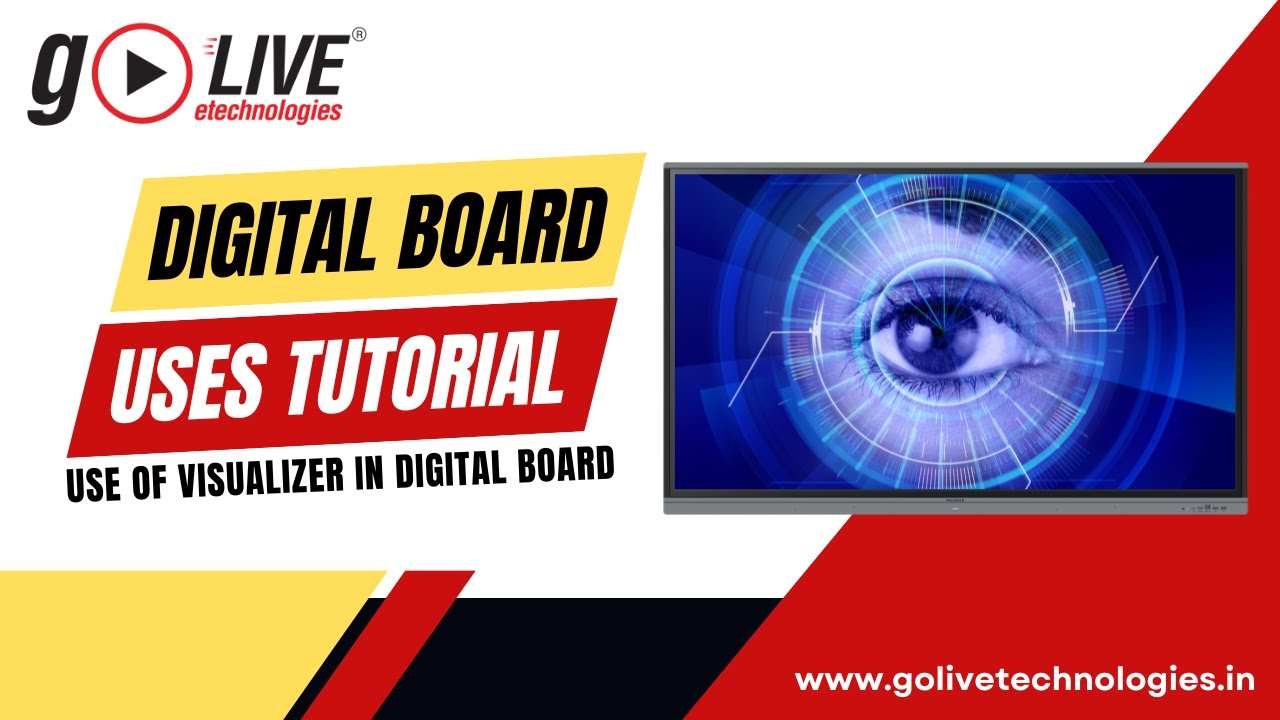 Maxhub Smartboard Tutorial: Use of Visualizer in Digital Board | GoLive eTechnologies - YouTube