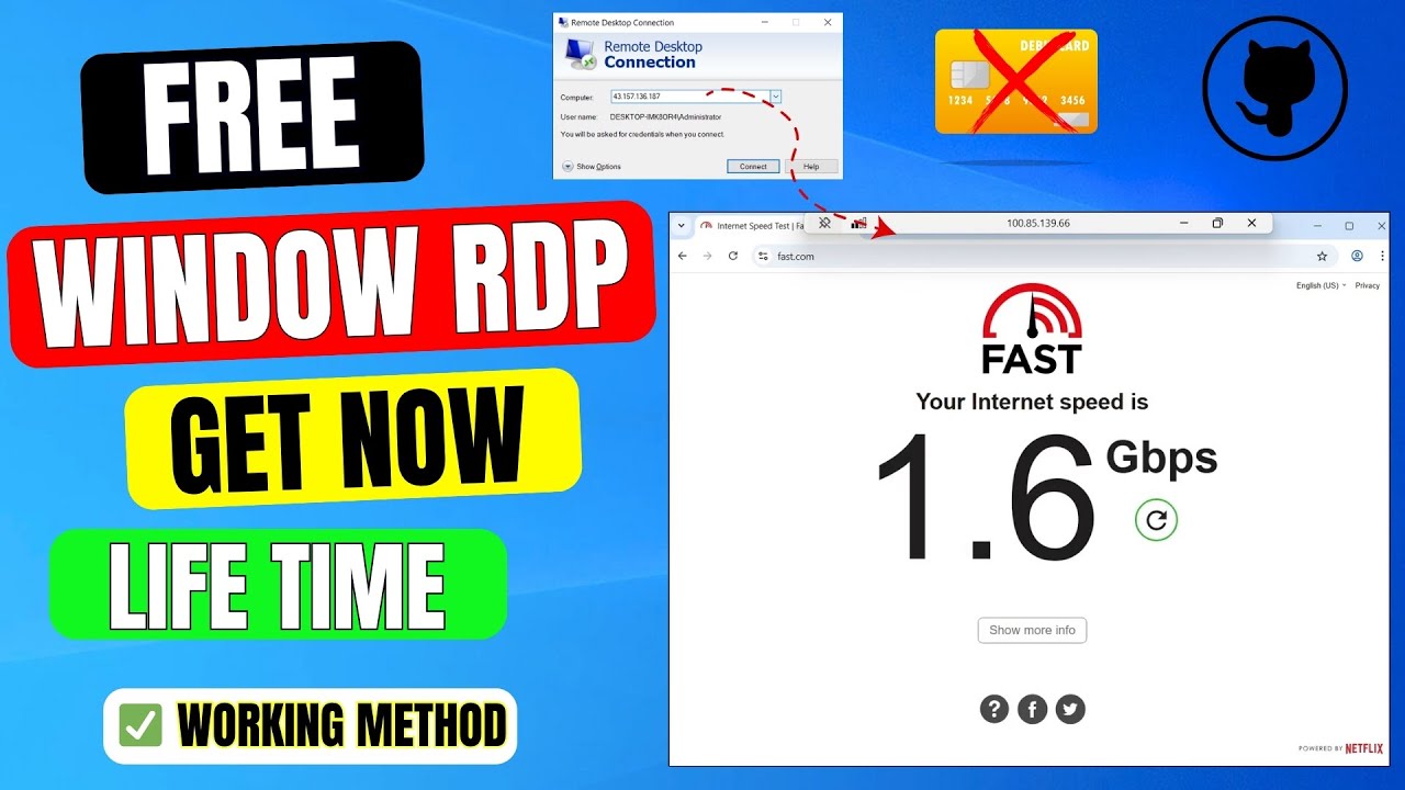 CREATE FREE RDP | 16 GB RAM & High Speed Internet | 100% Working - YouTube