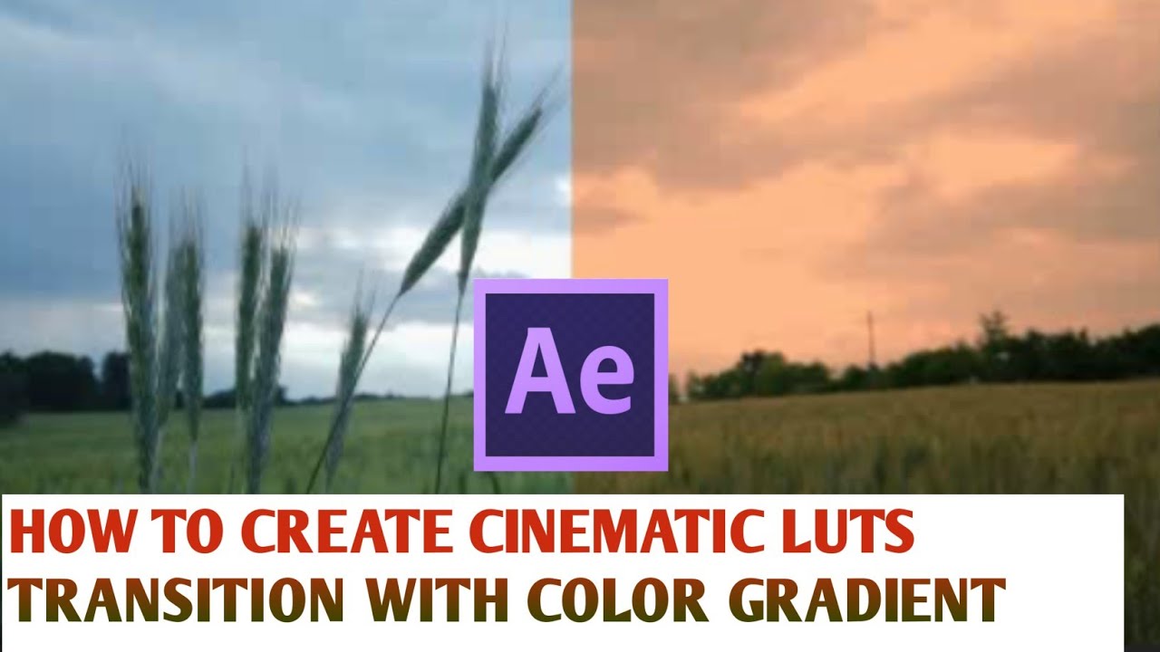 How To Create Cinematic Luts Transition | Color Gradient | Elements ...