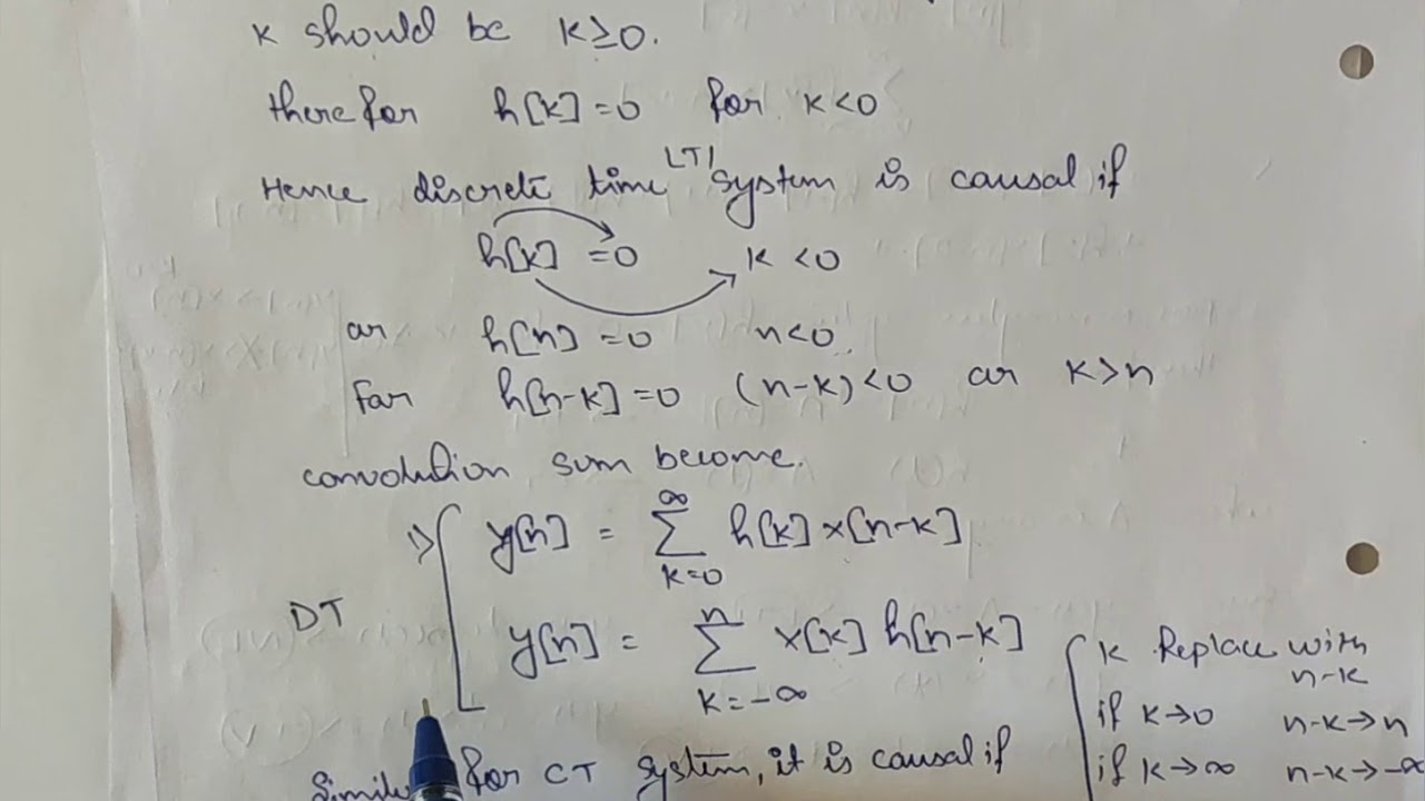 Lecture 7 memory-less, Causality, Stability and invertibility of a LTI ...