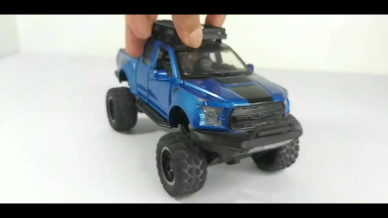 Blue Monster Jeep Model | Zaif Toys - YouTube