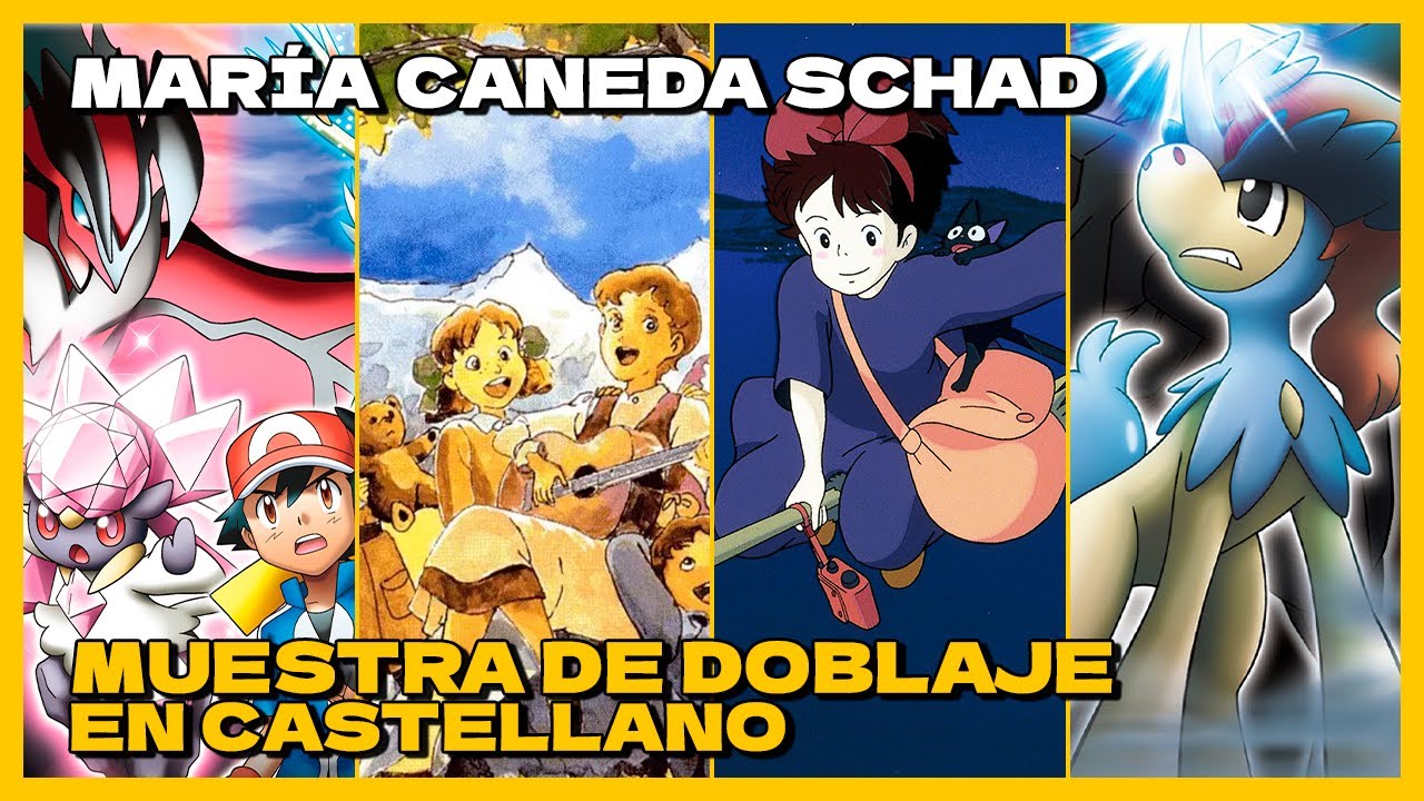 Las VOCES del ANIME: MARÍA CANEDA SCHAD - YouTube
