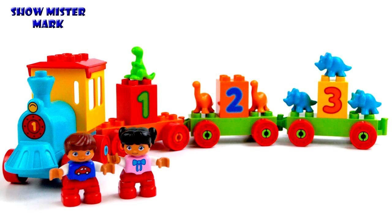 Train with Numbers for children | Counting to 10 | Learn numbers 1 to ...