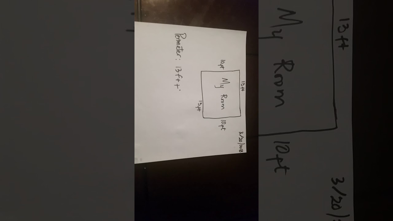 Area and Perimeter of my room - YouTube