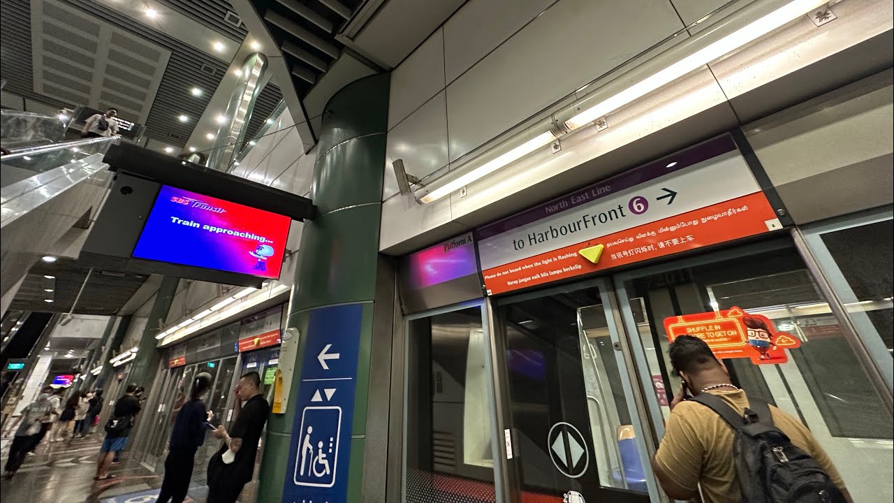 Platform display next in-service train early while PM withdrawal train ...