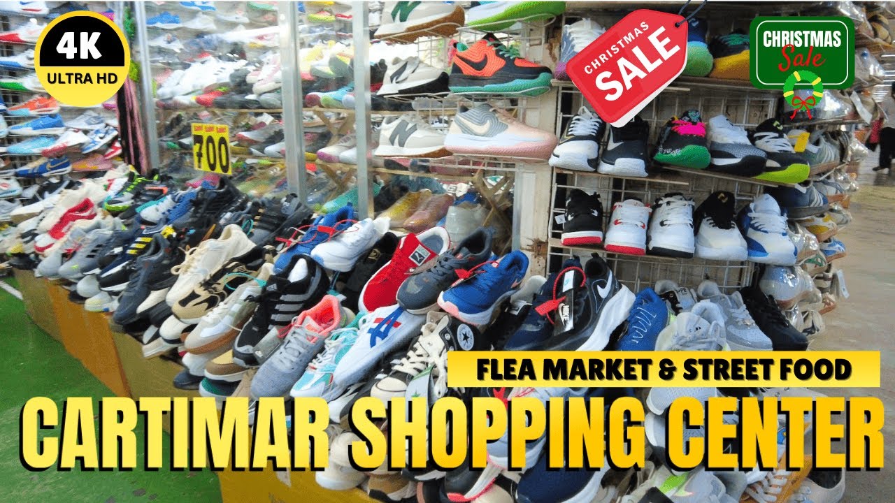 [4K] CARTIMAR SHOPPING CENTER I STREET FOOD AND FLEA MARKET TOUR I ...