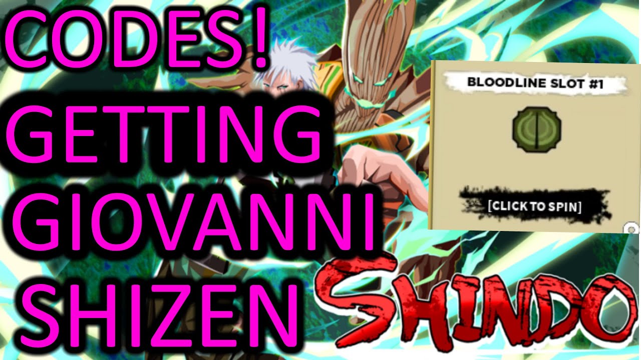 [2 Codes] Getting "GIOVANNI SHIZEN" BLOODLINE Shindo Life | Roblox ...
