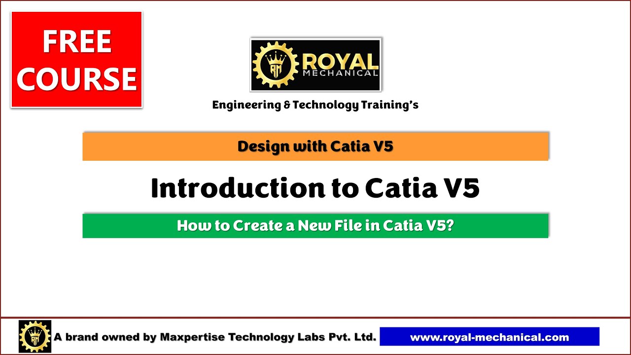 03) Learn Catia V5 for FREE - Introduction to Catia V5 - How to Create ...