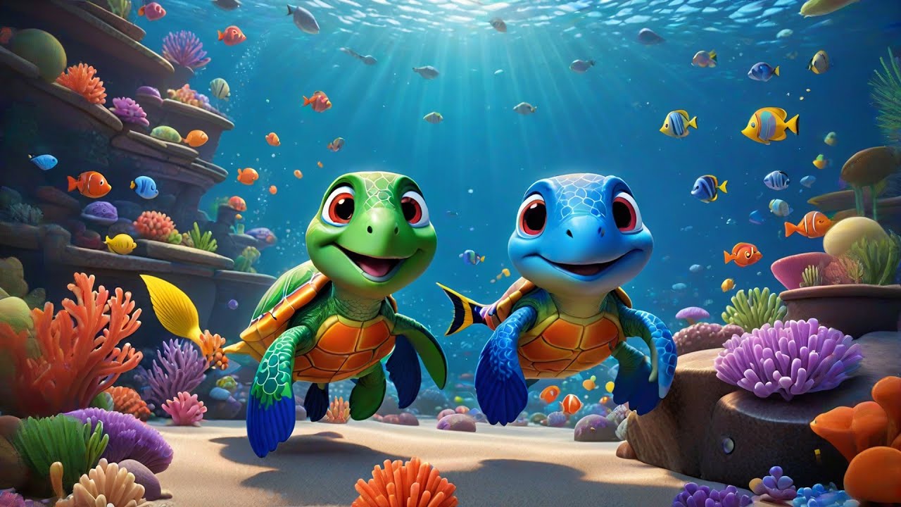 Three Tiny Turtles Know A B C | ABC Alphabet Song for | Educational ...