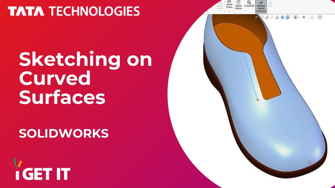 How To Sketch On Curved Surfaces In SOLIDWORKS Project Curve YouTube How To Sketch On Curved Surfaces In SOLIDWORKS Project Curve YouTube