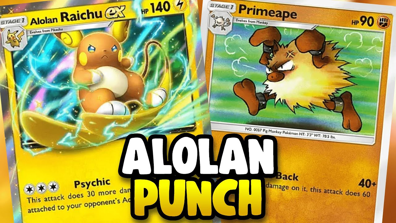 Primeape Is Back!? I LOVE This Alolan Raichu Deck | Pokemon TCG Pocket ...