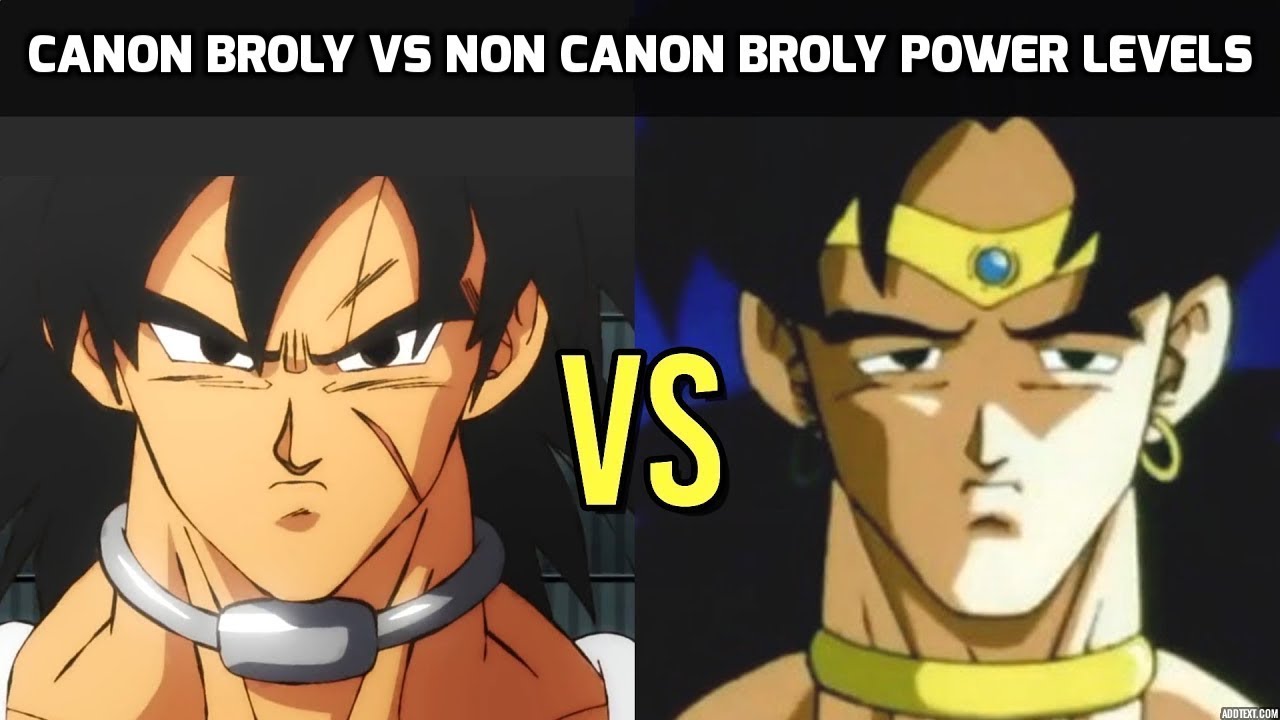 DBZMacky Old Broly vs New Broly Power Levels (DBZ vs DBS) - YouTube