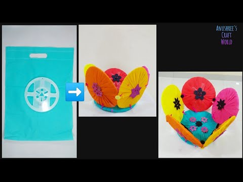 How to make a DIY Basket from LED Strip Light Rings & Cloth Bags ...