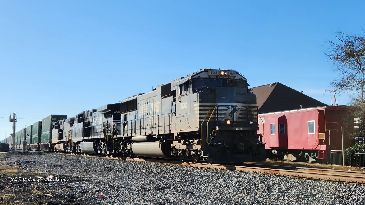 12-30-2022: NS SD70ACC 1802 & Two AC44C6Ms Lead NS 218 Thru Warner ...