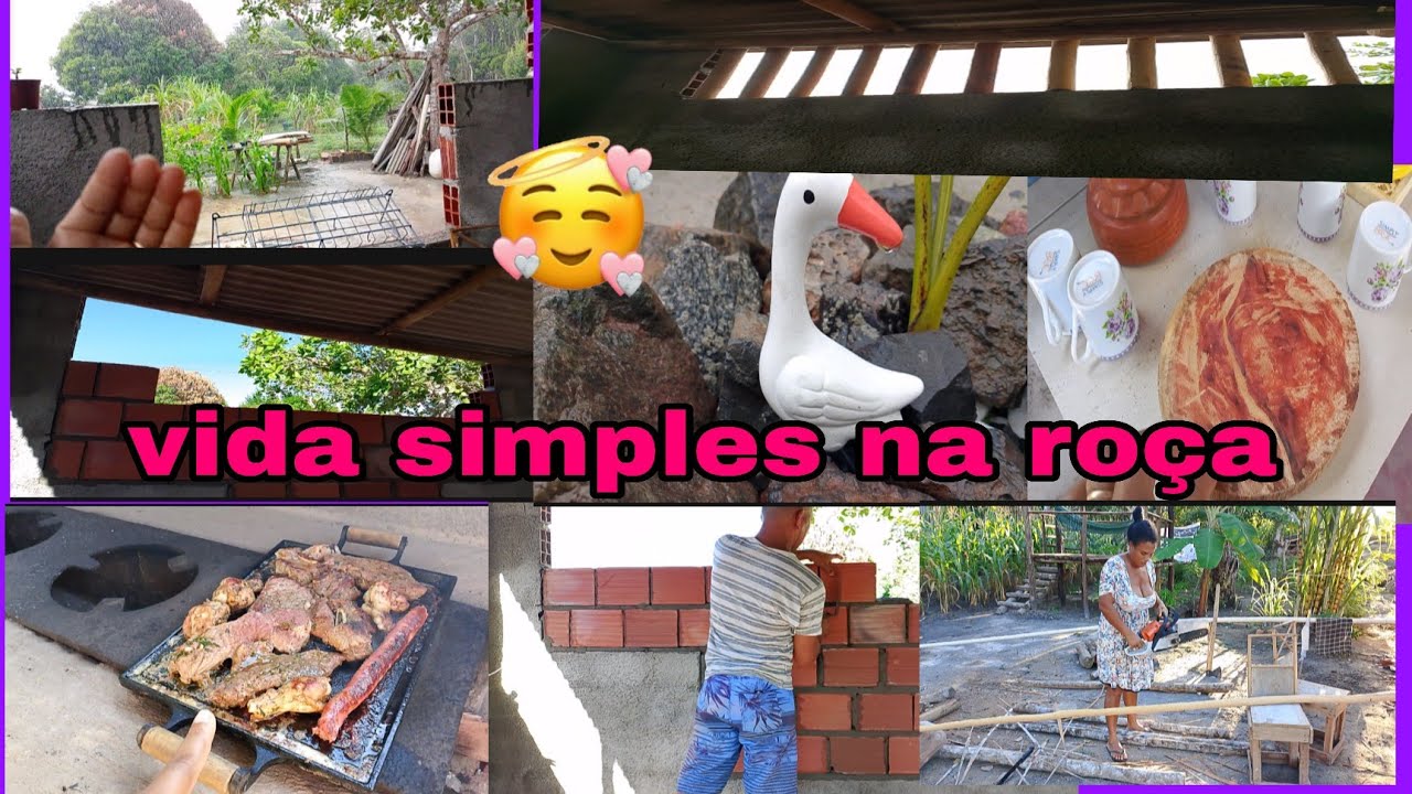 Vida na roça🤠Transformei minha cozinha de lenha/ fizemos churrasco para ...
