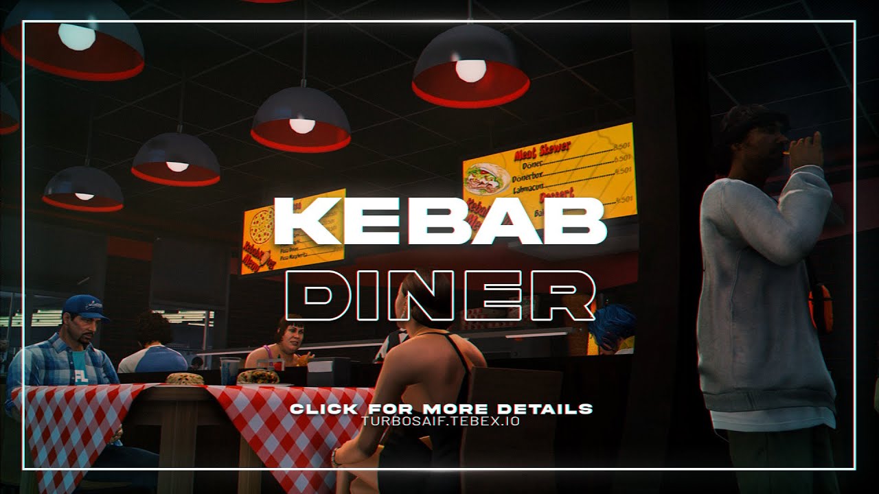[MLO] Kebab King Diner Legion Square FiveM GTA 5 RP Interior - YouTube