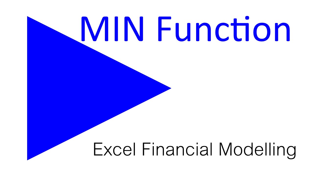 Excel MIN Function YouTube Excel MIN Function YouTube