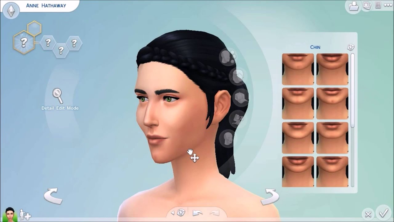 'The Sims 4' Create a Sim Anne Hathaway - YouTube
