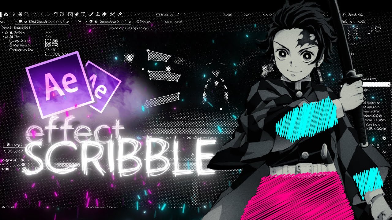The Scribble Effect - After Effects Tutorial + (Free Project File) - YouTube