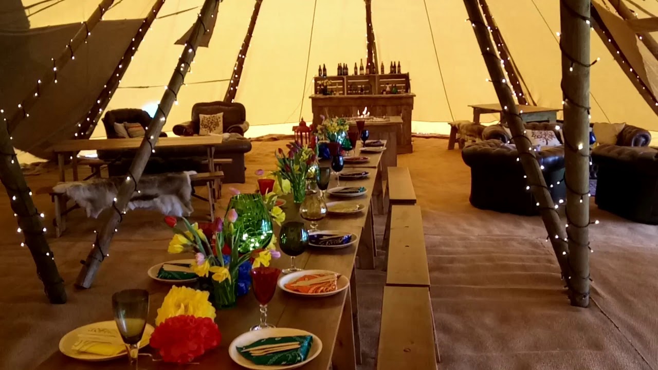 Tipis for Spring Openday - YouTube