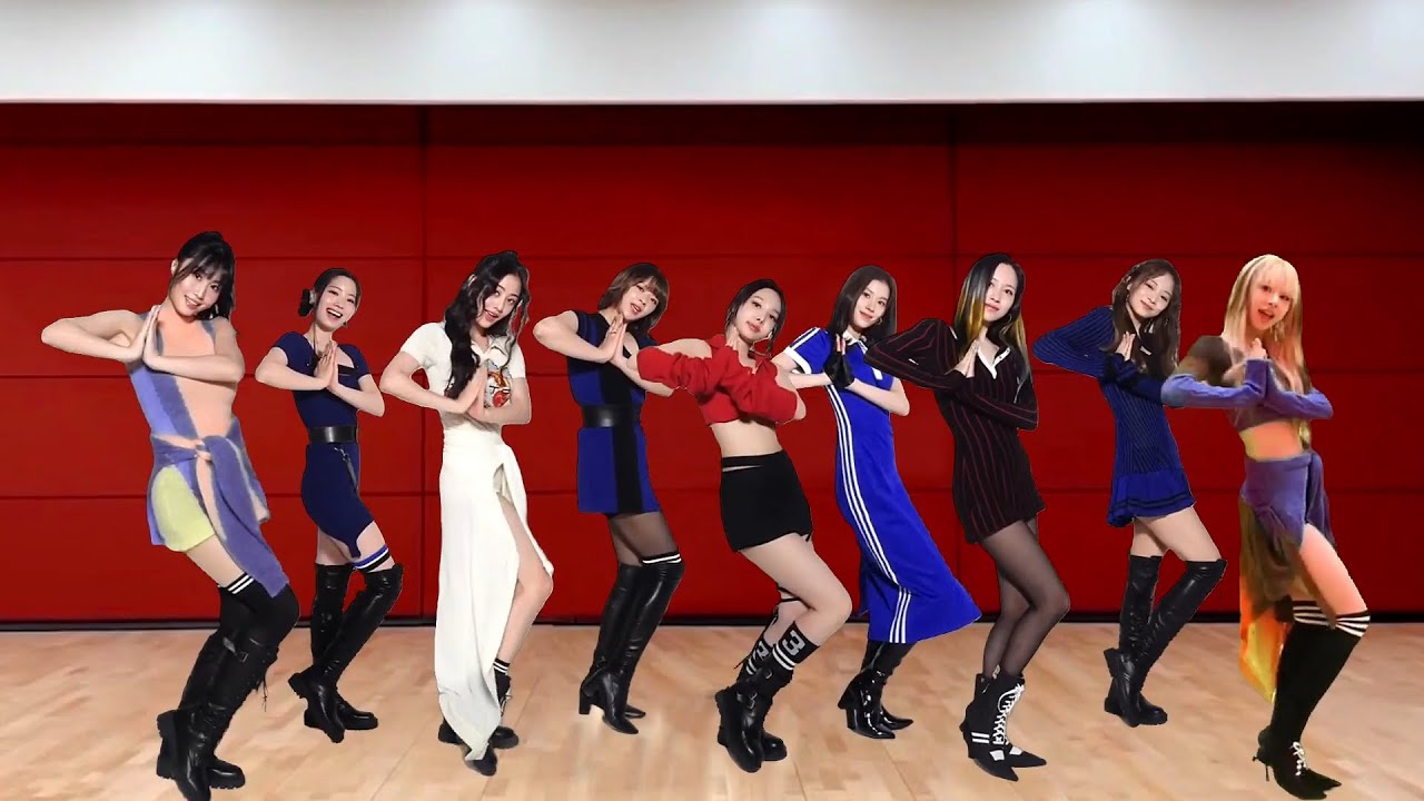 TWICE 「Hare Hare」 Individual Dances Combined Formation - YouTube Music