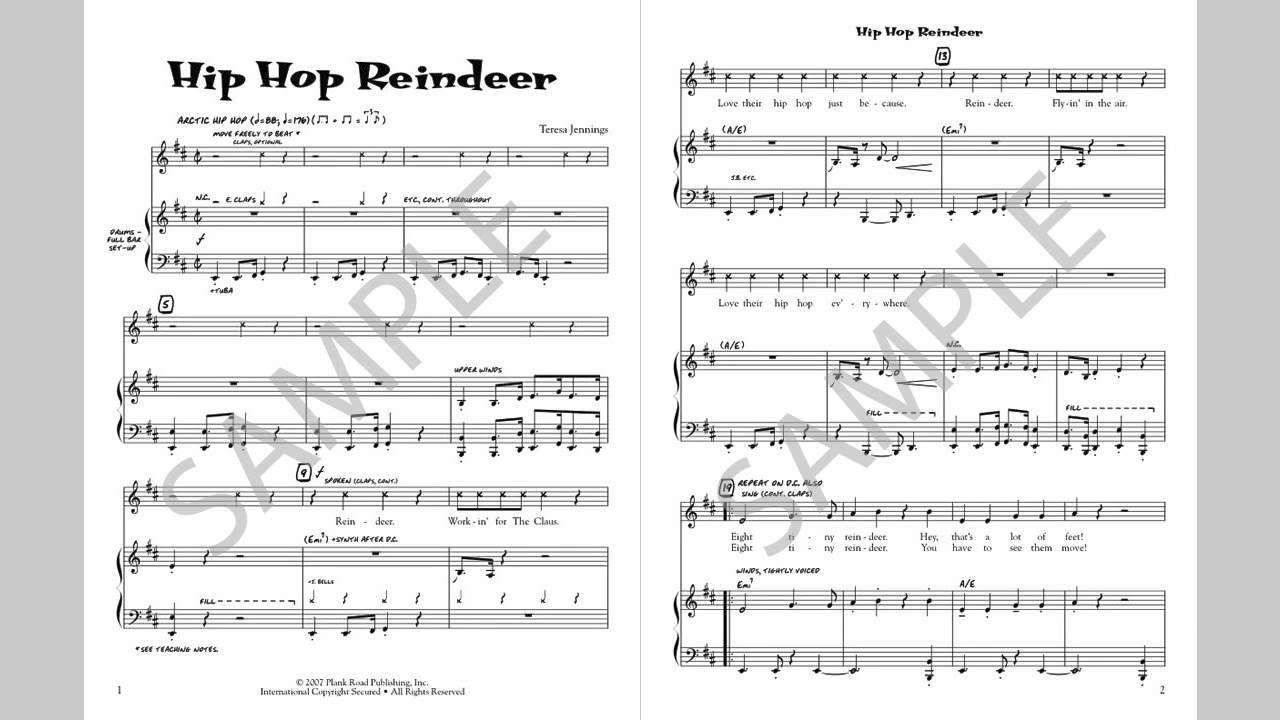 Hip Hop Reindeer - MusicK8.com Singles Reproducible Kit - YouTube