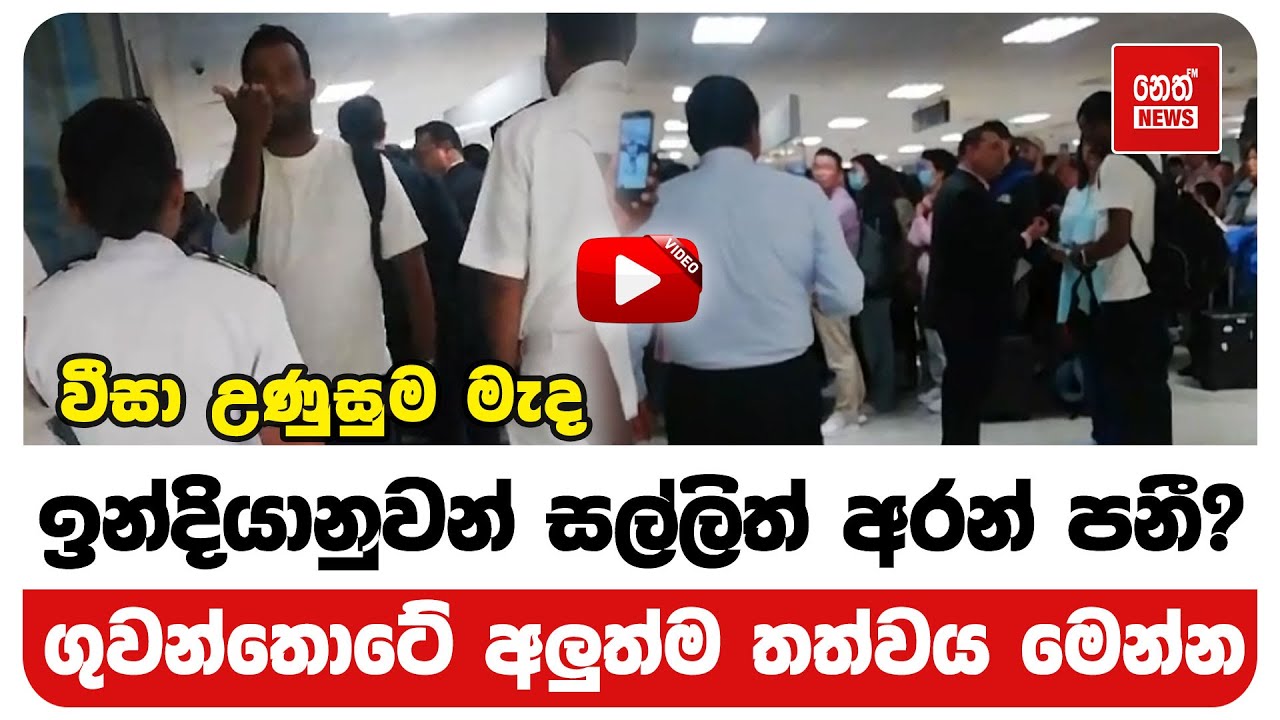 වීසා උණුසුම මැද ඉන්දියානුවන් සල්ලිත් අරන් පනී? | Neth News - YouTube