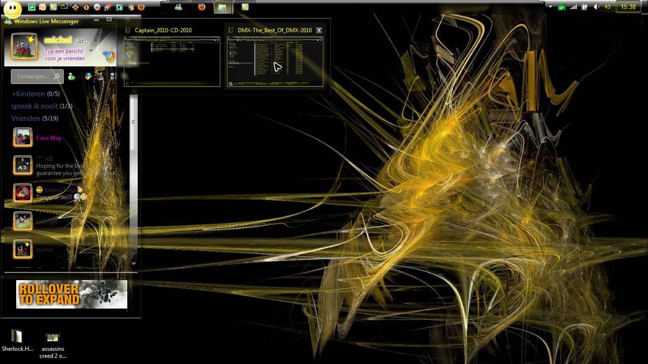 full glass windows 7 extreme yellow theme.mp4 - YouTube