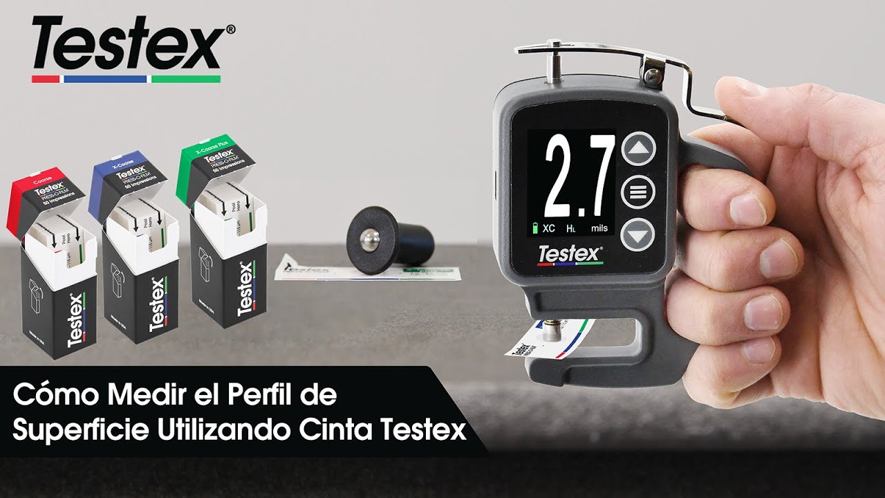 Cómo Medir el Perfil de Superficie Utilizando Cinta Testex - YouTube