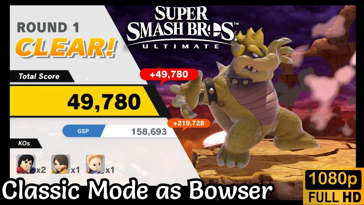 Super Smash Bros. Ultimate Classic Mode as Bowser 😈🔥 - YouTube