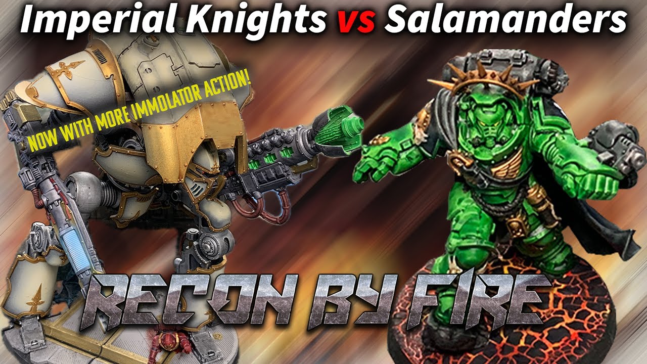 Imperial Knights vs Salamanders RBF13 warhammer40k battle report - YouTube