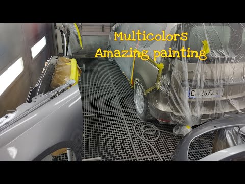 Painting car wonderful overflow a metallic with Mini Jet many colors Great finish Iwata WS 400