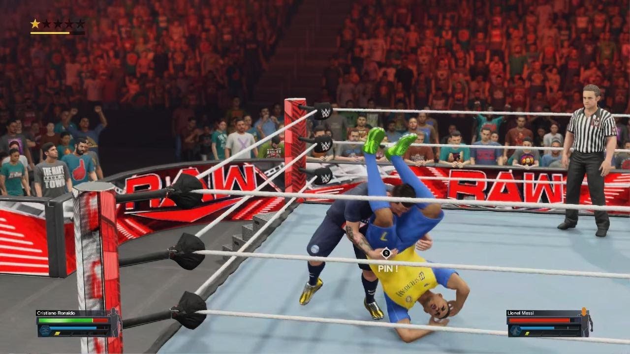 Mess vs ronaldo wwe - YouTube